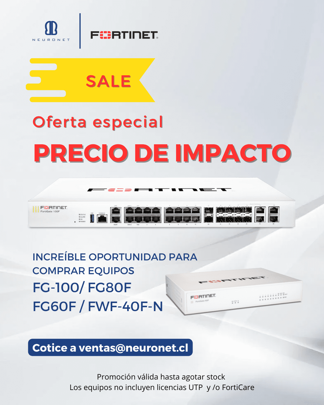 Descuento en equipos FortiGate de Fortinet | Neuronet