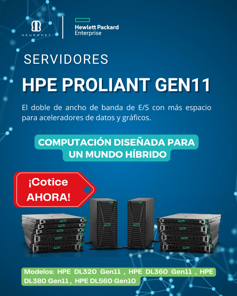 Servidores para rack HPE ProLiant | Cotice con nosotros